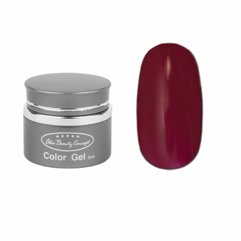 Alex Beauty Concept Цветной эластичный гель для ногтей Neo Teck Color Gel, цвет красный 69738 5 мл