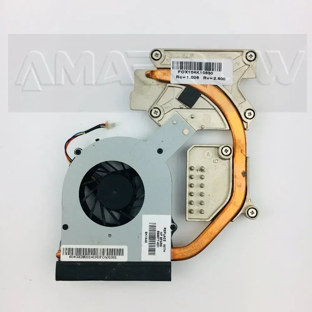 Оригинальный радиатор для ноутбука, кулер для процессора HP 4520s 4720S, радиатор для процессора 598677-001