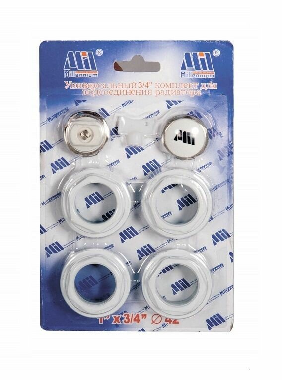 Монтажный комплект для радиатора 1"х3/4"(набор пробок) без кронш. Millennium MKR3410