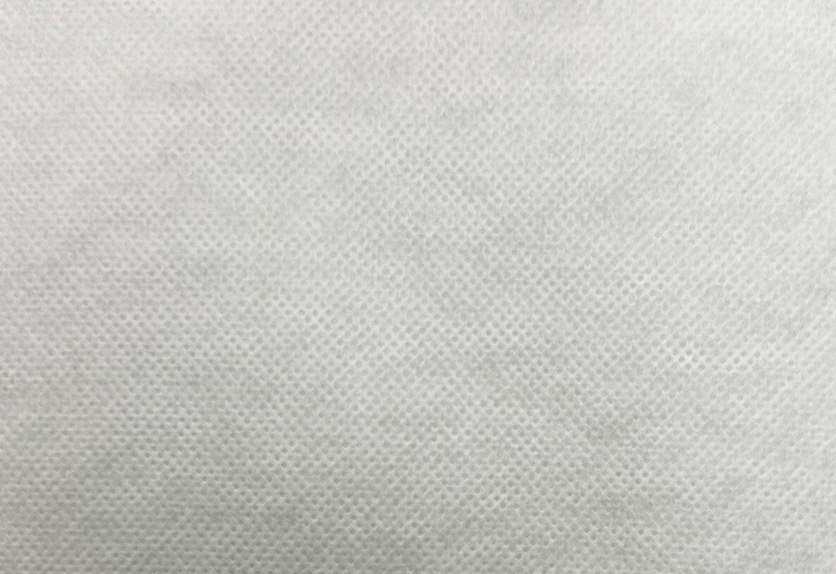 Ткань Флизелин белый, клеевой точечный, 65г/кв. м, ш150см, 0,5 м