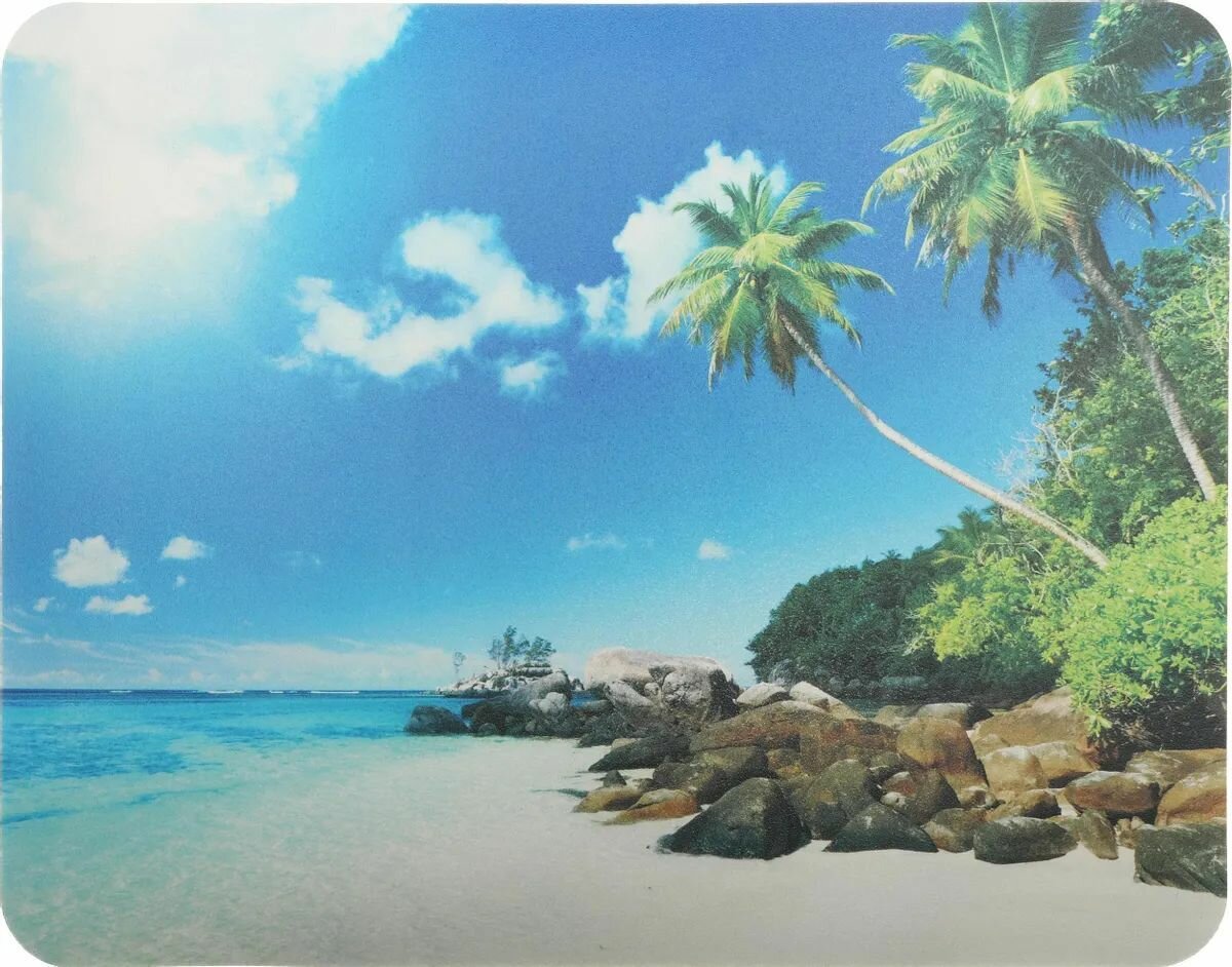 Коврик для мыши Buro BU-M10012 (S) рисунок/пляж