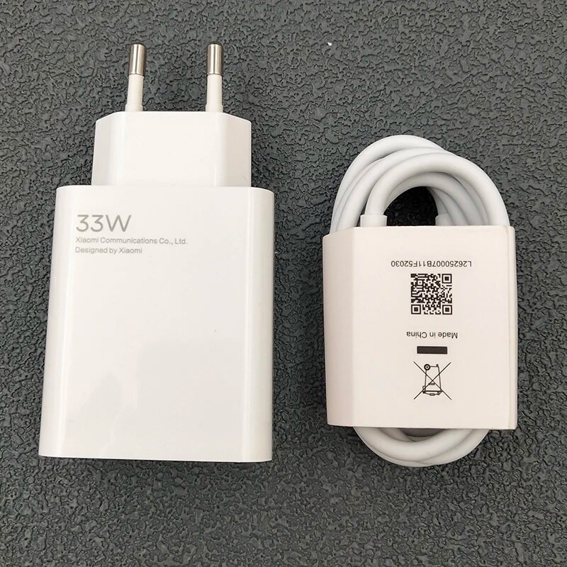 Зарядное устройство для Xiaomi, 33 Вт, 1/1, 5/2 м, 6 А, Тип C EU add 2M cable