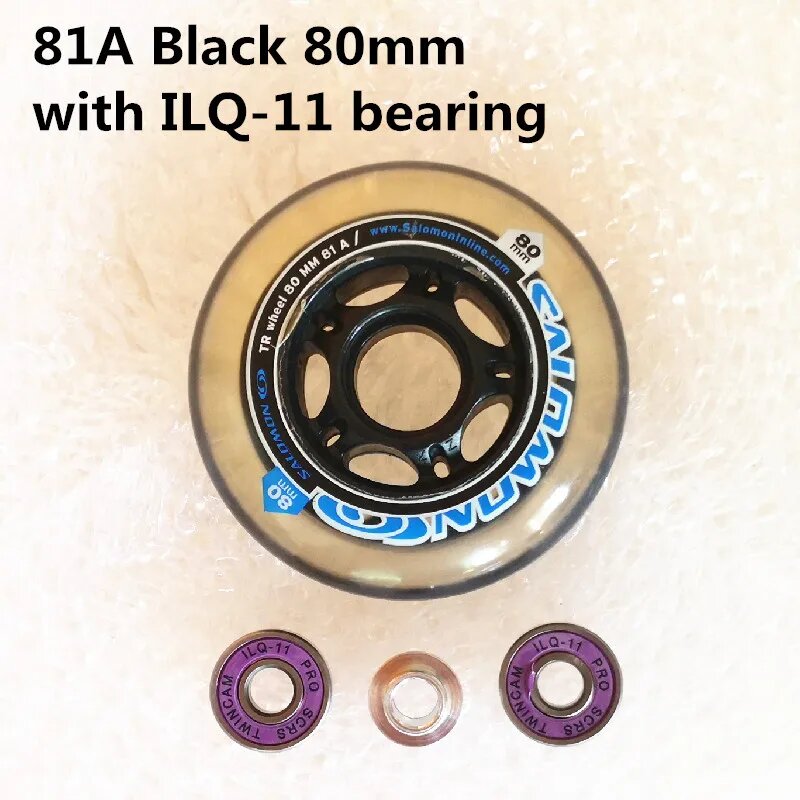 Колеса для роликовых коньков Hyper +G 72/76/80 мм 82A/84A 4 шт Черный, 80mm 81A ILQ11