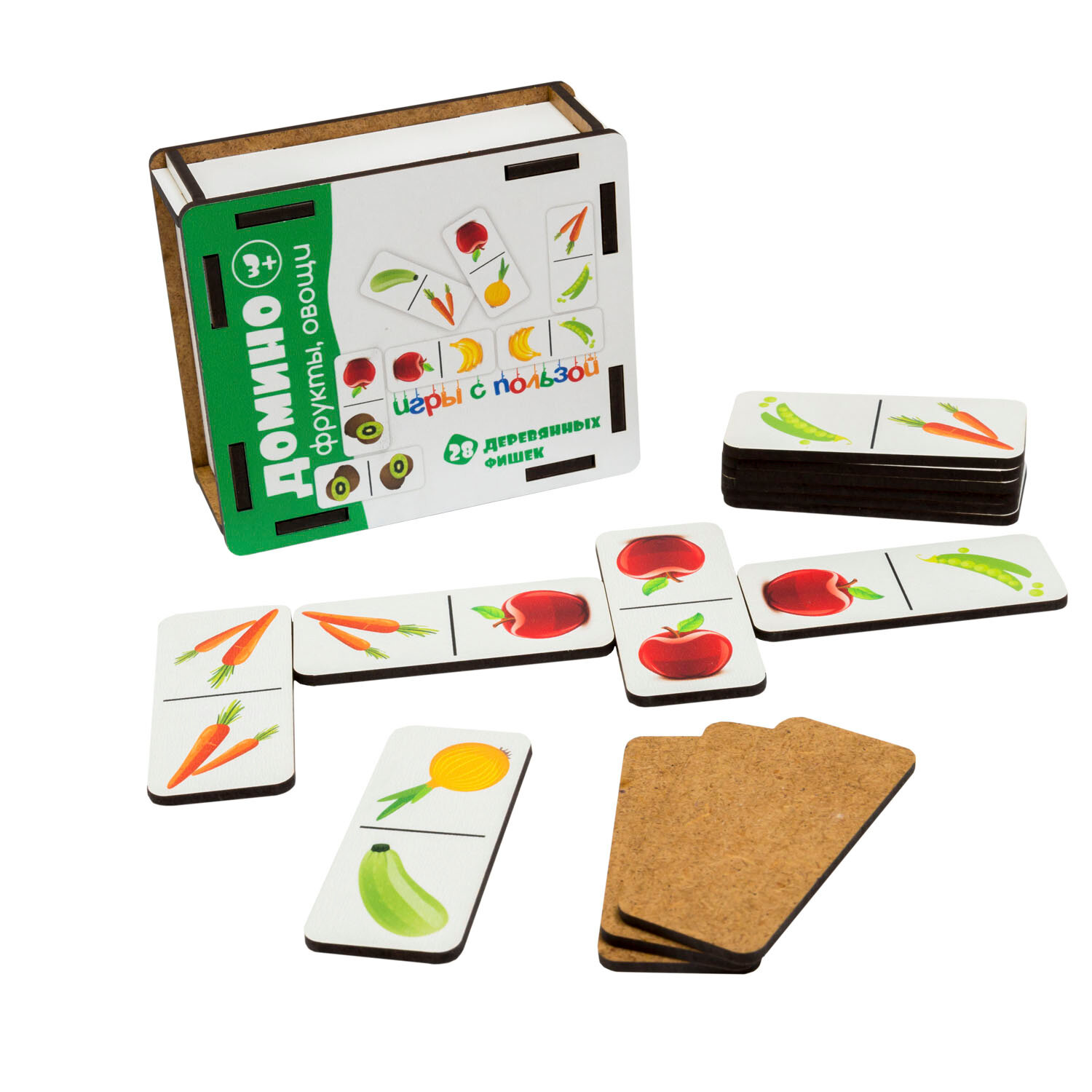 Настольная игра грат Домино Фрукты овощи