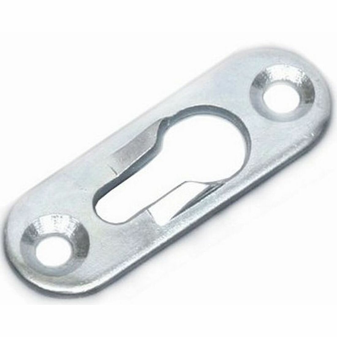 Подвес мебельный - Пластинка мебельная зацепная Light 45x16x34x0.9 мм, белый цинк, 1шт.