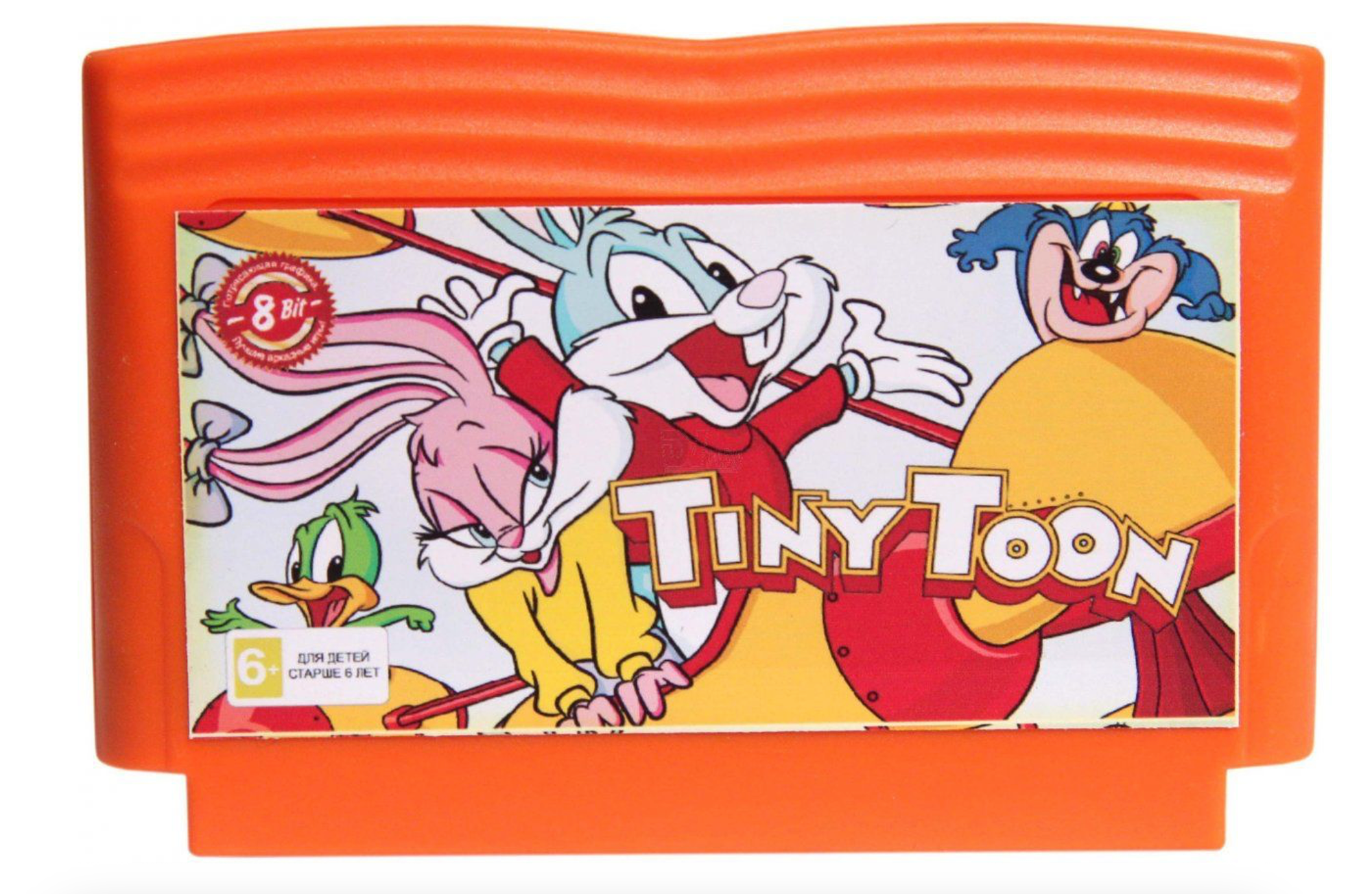 Картридж 8 бит TINY TOON (Крошечный мультяшка) для игровых приставок