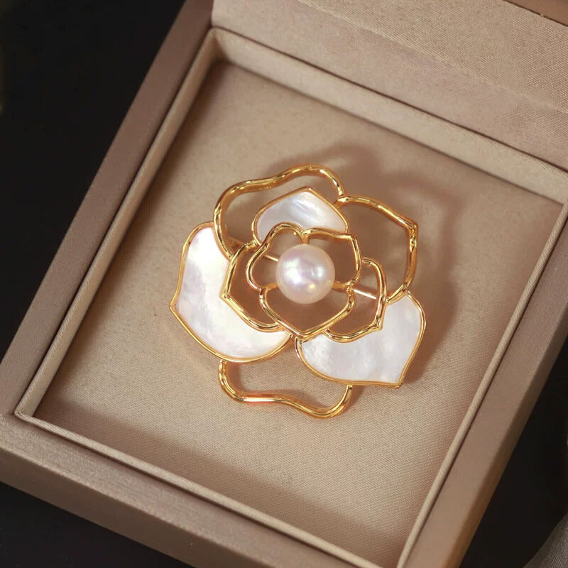 Брошь, ракушка