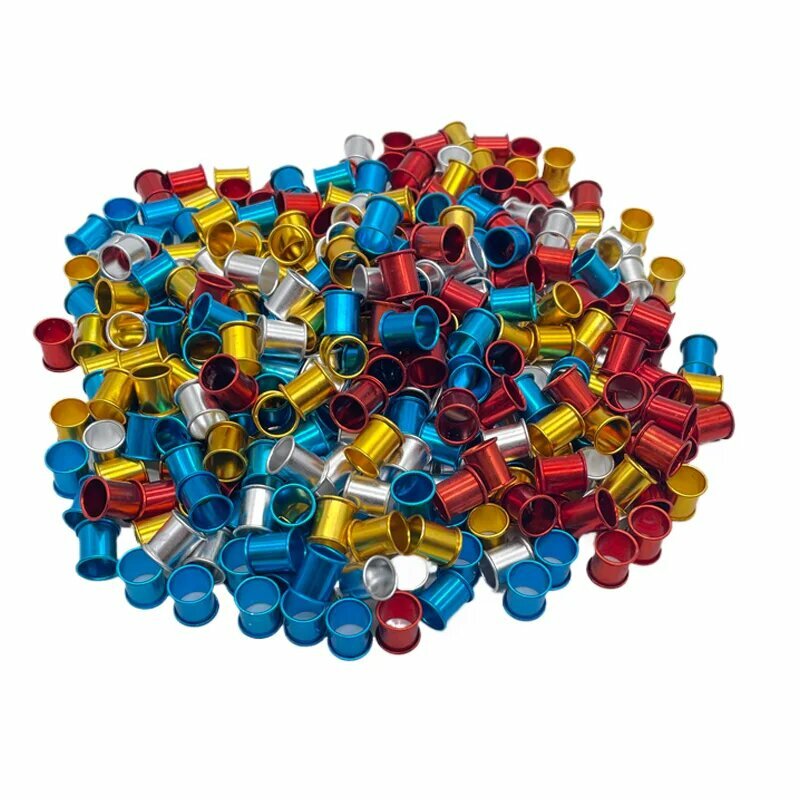 Кольца для голубей алюминиевые 8 мм 1000 шт 7 цветов разноцветный