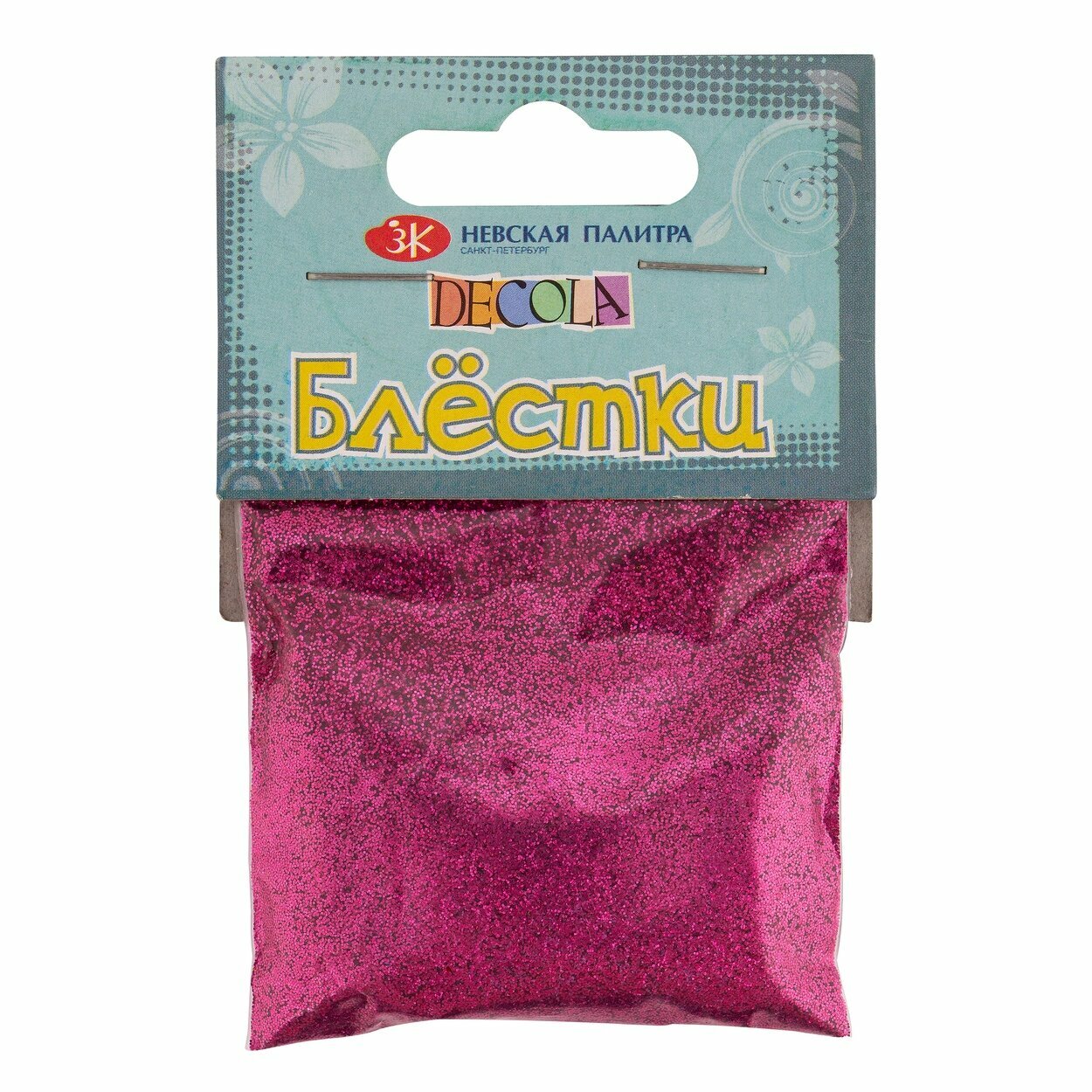 Глиттеры (блестки) декоративные DECOLA 0,1мм лиловый
