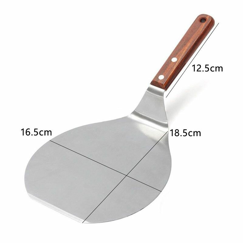 Лопатка для выпечки хлеба и пиццы, нержавеющая сталь, серебристый, 1 шт