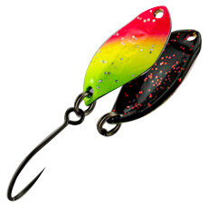 Блесна из латуни на форель, покрыта золотом и серебром RB Мебиус Blade 1,2гр - 216