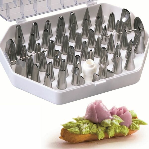 Набор насадок для кондитерских мешков 52 штуки