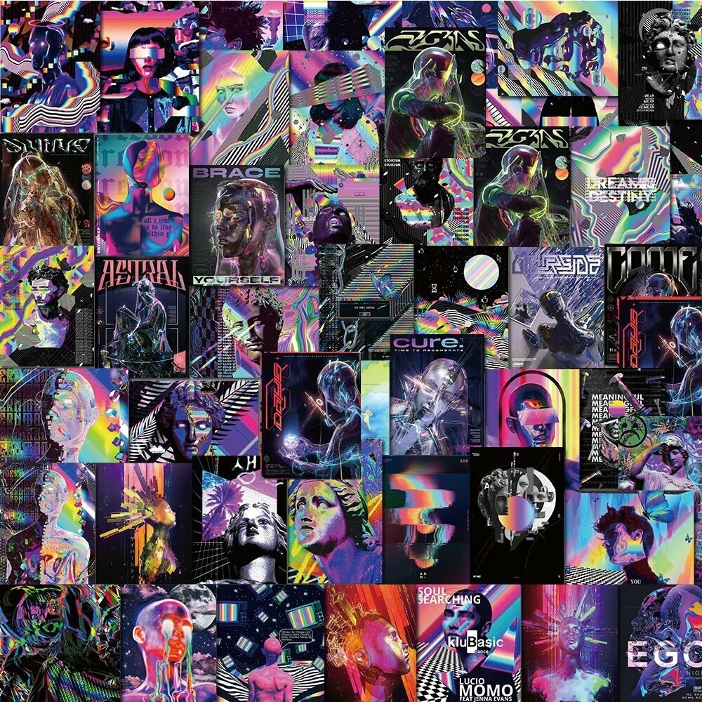 Ретро стикер пачки 10/30/50 шт Cool 50PCS