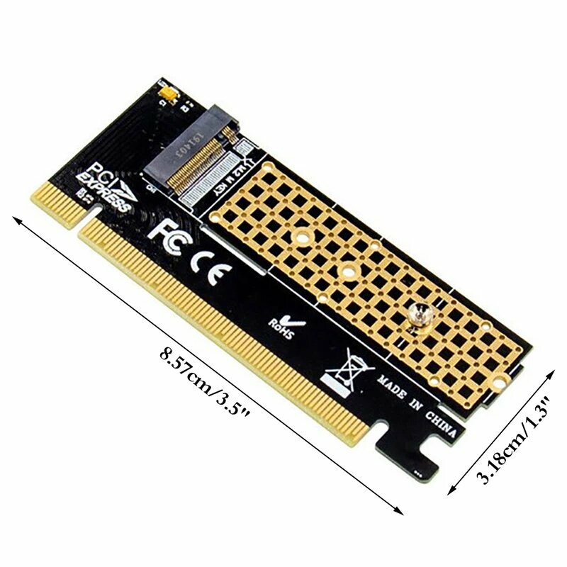 Адаптер M.2 на PCIE x16, адаптер PCI-E на m.2, переходник NVMe SSD, адаптер m2 M, интерфейс ключа PCI Express, размер 3,0x4 2230-2280