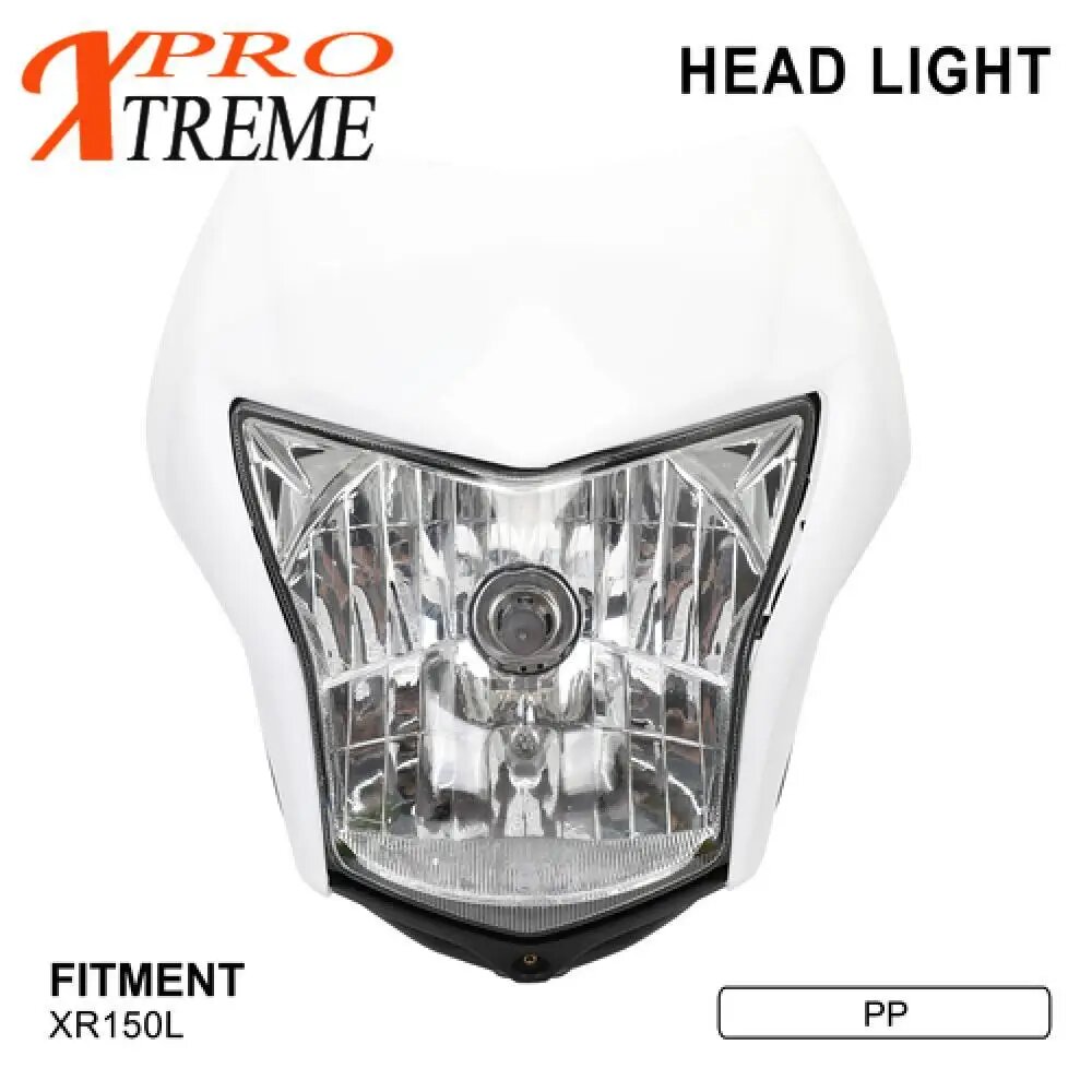 Накладка на фару мотоцикла, галогенная для HONDA XR150L, обтекатель в сборе, маска для фар, велосипед для грязи, мотокросс, эндуро белый