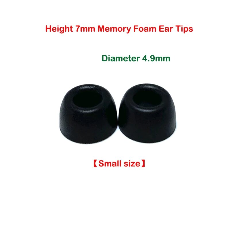 Высота 7 мм амбушюры из пены с эффектом памяти 3,0 4,0 4,5 4,9 мм (LMS) диаметром амбушюры применяются для TWS Dedicated Memory Cotton Earphone 1 пара