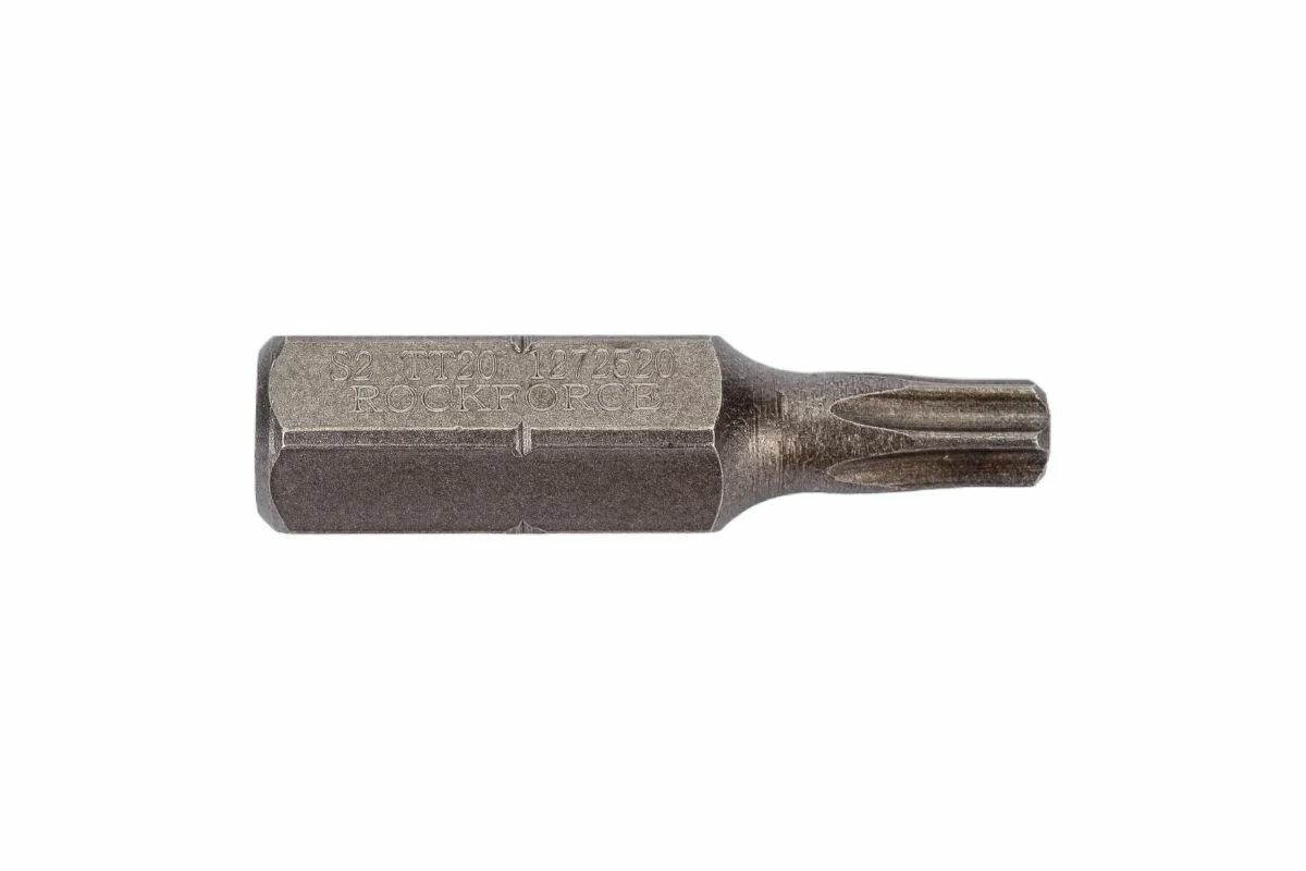 Бита TORX T20Hх25мм с отверстием,1/4" ROCKFORCE