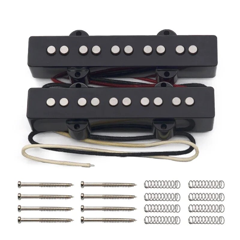 Звукосниматели GETMUSIC MU2389 Alnico 5 для 5-струнной джазовой бас-гитары Neck and Bridge
