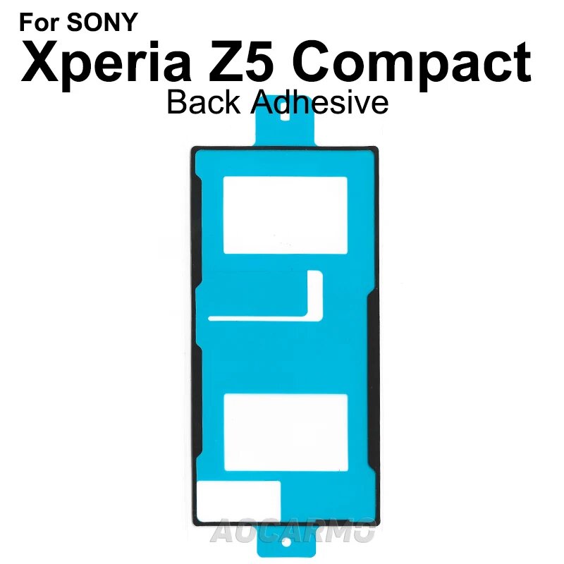 Aocarmo передняя ЖК-задняя крышка водостойкая клейкая лента полный набор наклеек для SONY Xperia Z5 Compact E5803 E5823 Z5mini Z5C