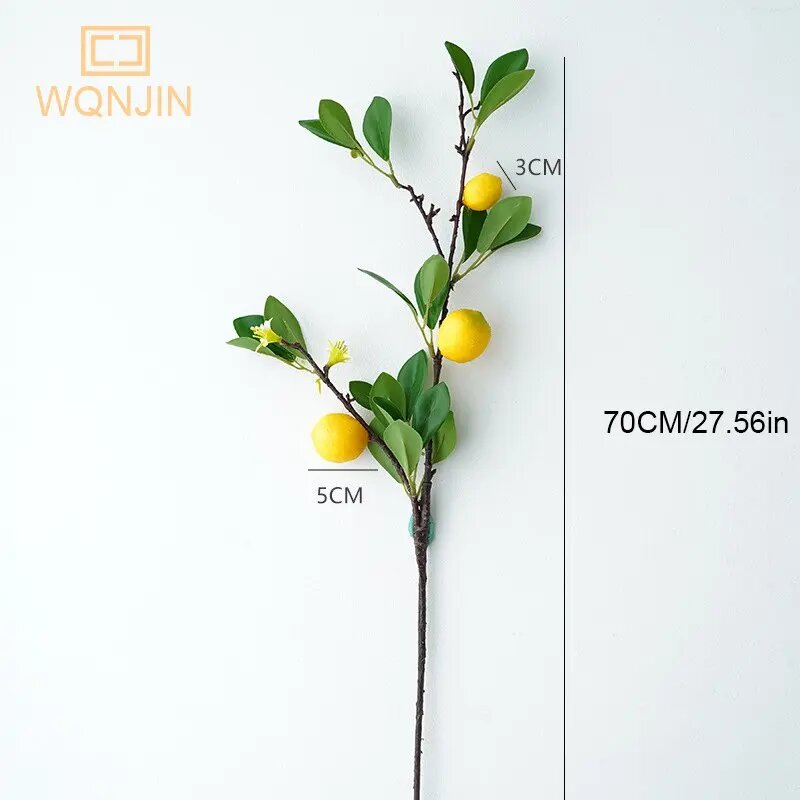 Искусственные лимонные веточки, 70см, Цвет: A