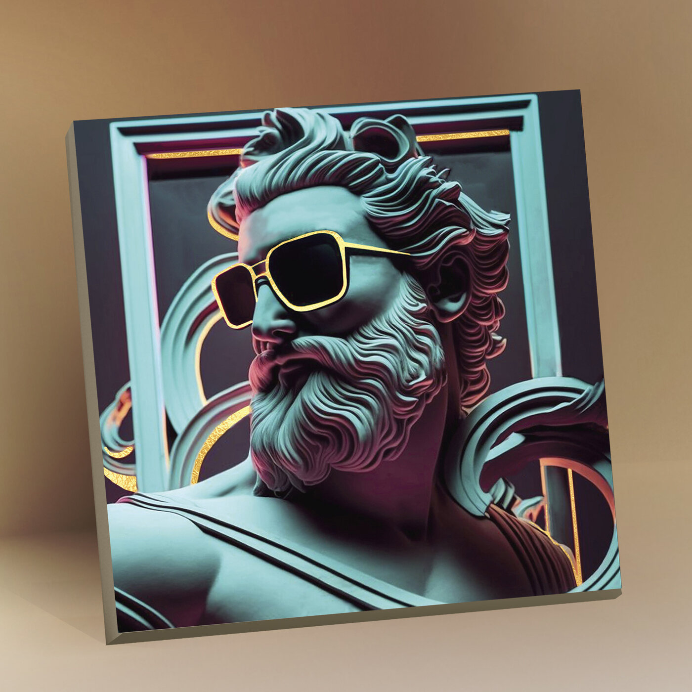 Картина по номерам 30х30см с поталью Объективный взгляд Molly