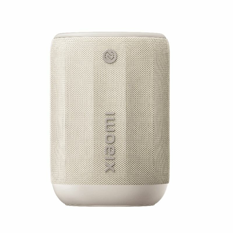Беспроводная портативная колонка Xiaomi Bluetooth speaker mini ASM01A HyperOS Bluetooth 5.3 NFC IP67 RGB, светло-бежевый