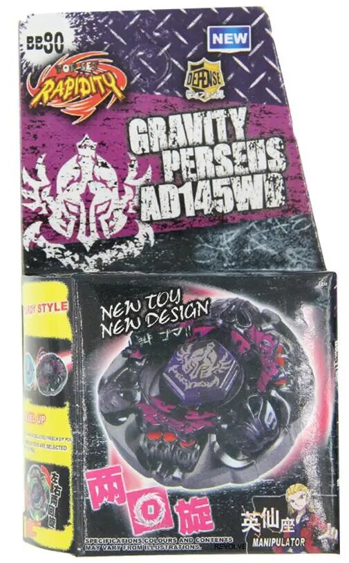 Волчок Beyblade Gravity Perseus AD145WD, черный, BB80