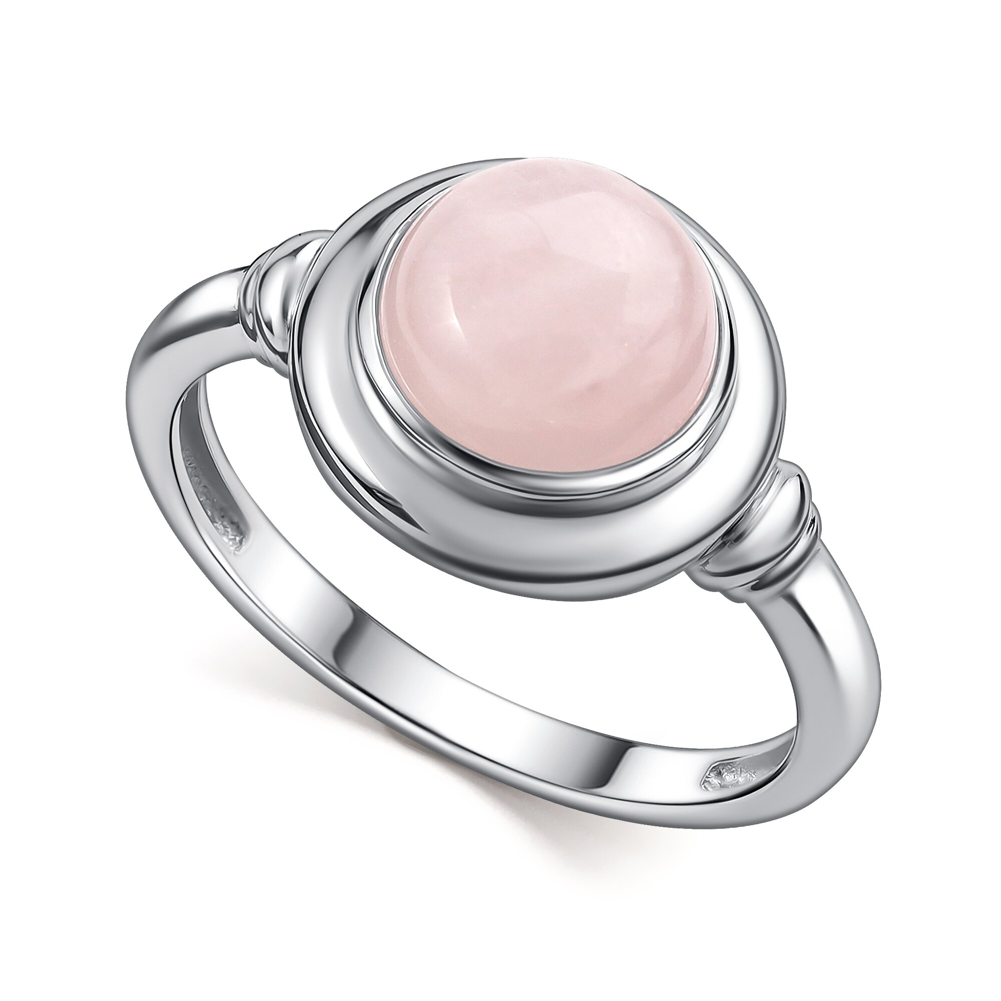 Кольцо, серебро, 925 проба, родирование, кварц