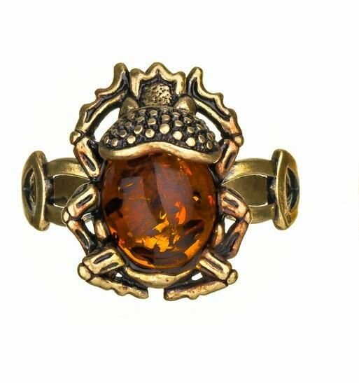 Кольцо, янтарь