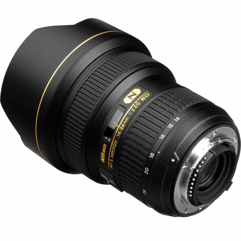 Объектив Nikon 14-24mm f/2.8G ED AF-S Nikkor, широкоугольный, черный