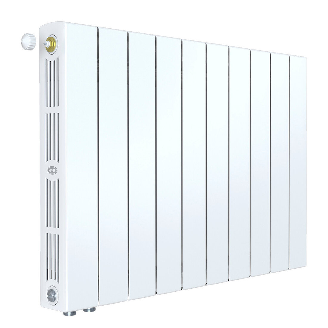 Радиатор Rifar SUPReMO 500 Ventil 10 секций нижнее левое белый
