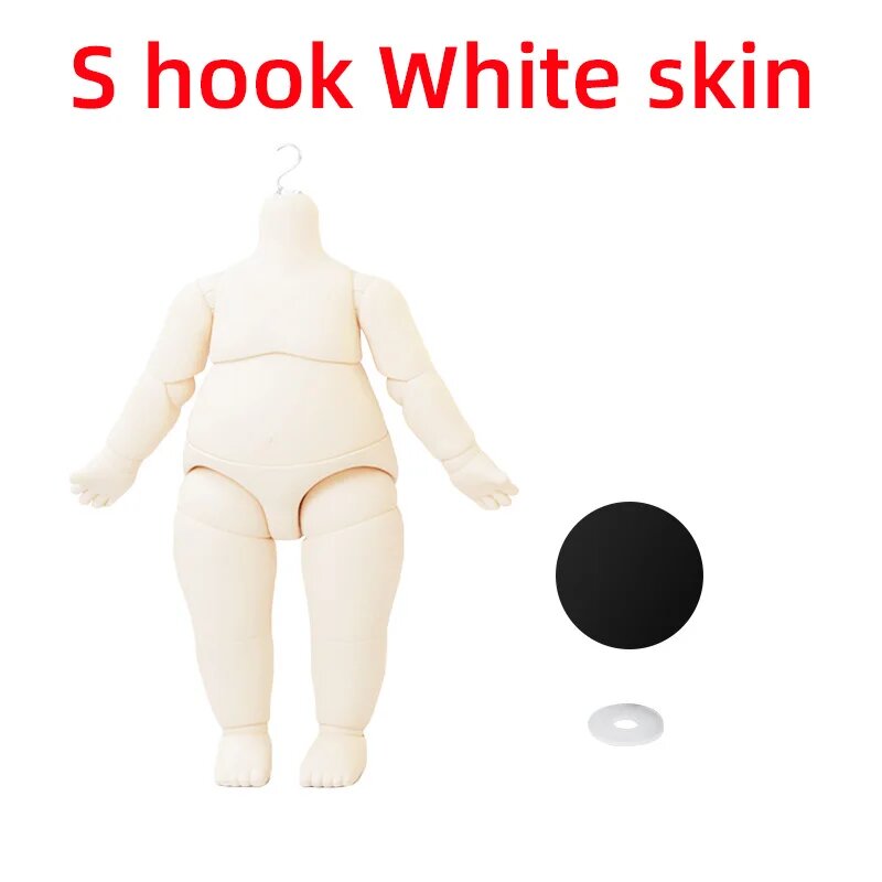Шарнирное тело куклы YmY 1/6, S hook white Skin
