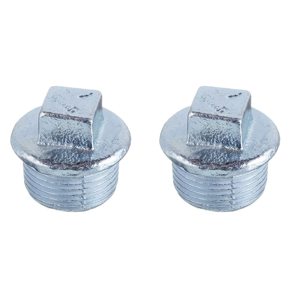 Заглушка 1 НР(ш) чугунная оцинкованная (2 шт.)