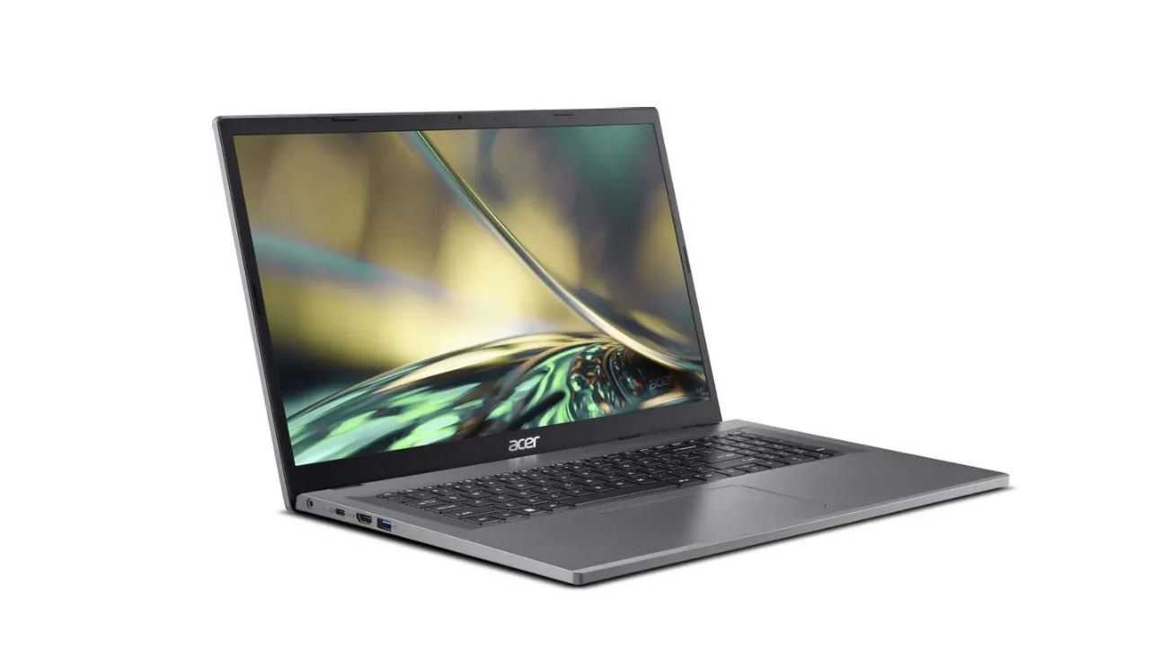 Ноутбук Acer Aspire 3 17.3", IPS, Intel N100, 4-ядерный, 8ГБ LPDDR5, 512ГБ SSD