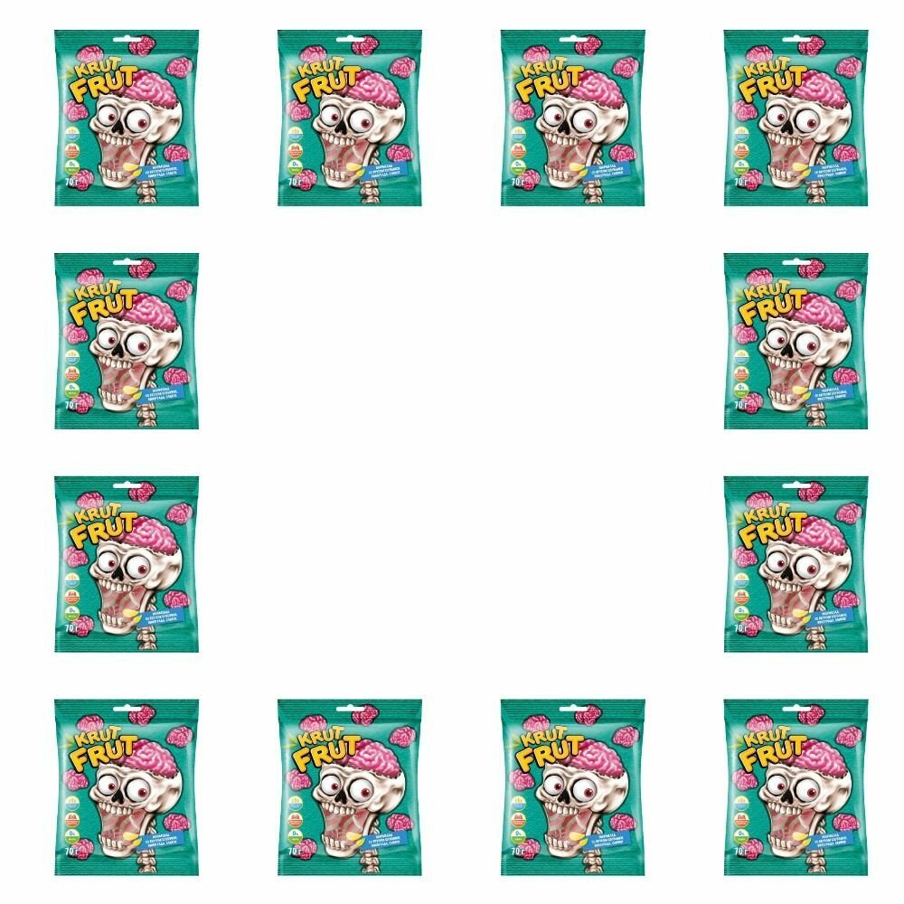 KrutFrut Мармелад жевательный, Мозг, 70 г - 12 шт