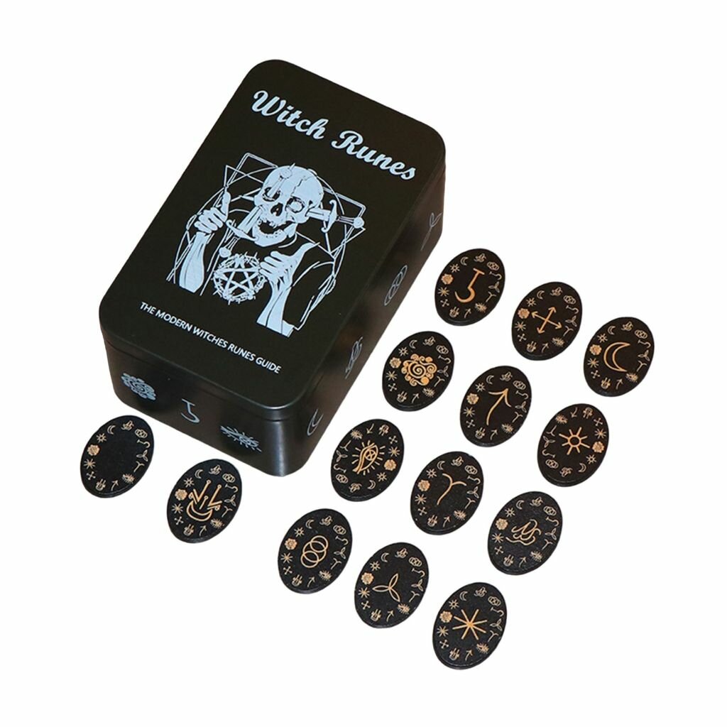 Набор ведьм с рунами из дерева и камней, медитации, целебные хрустальные декоры для дома