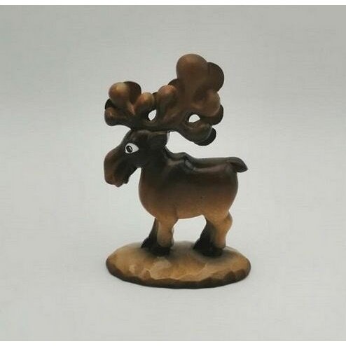 Декоративная фигурка Туендатская сувенирная мастерская "Лось" из пенопласта, коричневый, высота 20 см