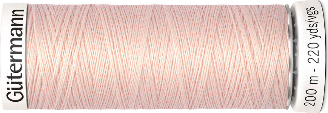 01 Нить Sew-All 100/200 м для всех материалов, 100% полиэстер Gutermann 748277 (658 розовая карамель)