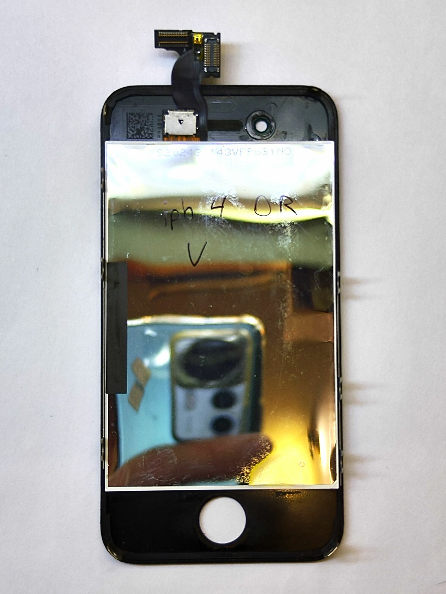 Дисплей (экран) + сенсор тачскрин модуль для телефона iPhone 4 чёрный