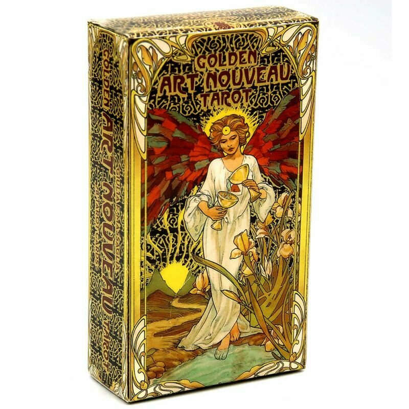Карты Lo Scarabeo Карты Таро "Golden Art Nouveau Tarot" Lo Scarabeo / Золотое Таро Уэйт Арт-Нуво