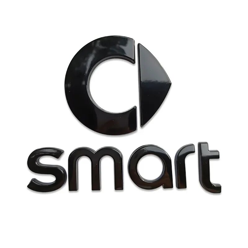2 шт, металлическая эмблема багажника автомобиля, наклейка на передний капот, аксессуары для Smart Forspeed Forjeremy Escooter Roadster Prix Fortwo Forfour Glossy Black