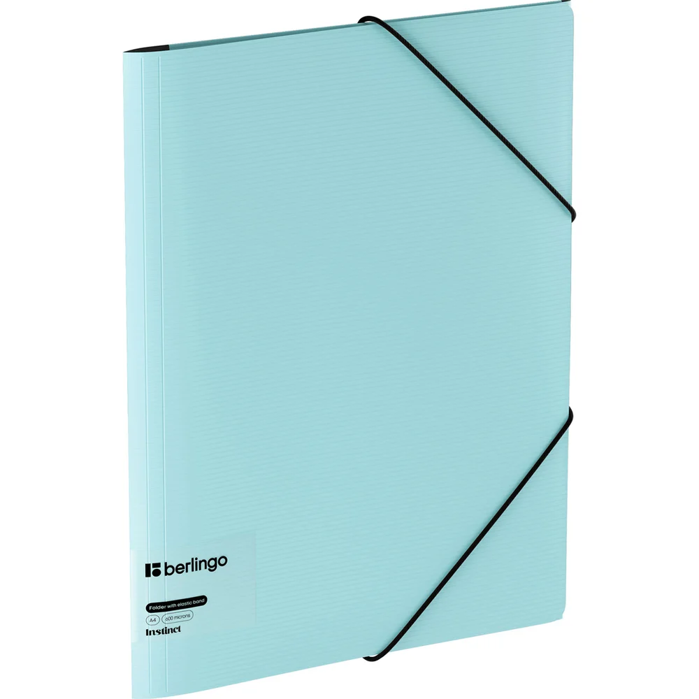 Папка на резинке Berlingo Instinct А4 600 мкм аквамарин FB_А4510