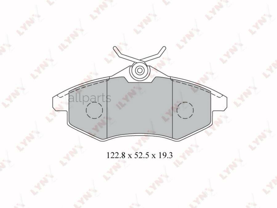 LYNXAUTO BD2204 колодки дисковые передн!\ Citroen C2/C3 1.1i/1.4i/1.4HDi 02>