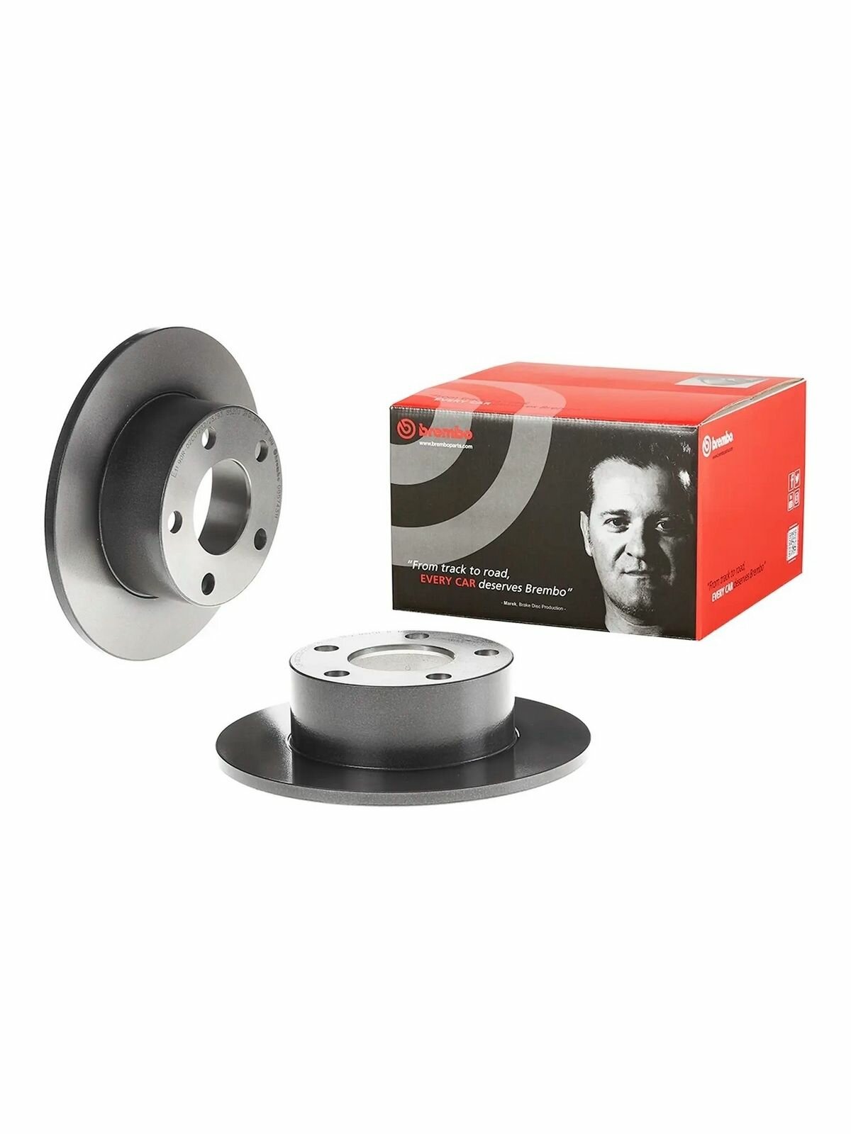 Диск тормозной задний BREMBO 08574311 для Audi A6, Skoda Superb, Volkswagen Passat