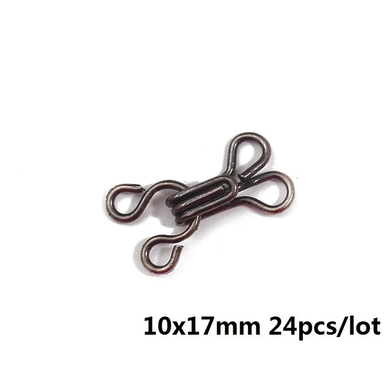 Пряжки металлические коричневые 10x17mm 24шт
