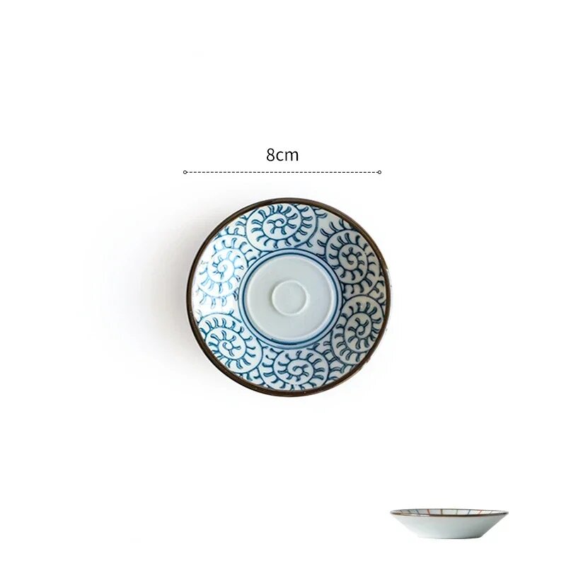 Керамическая тарелка в японском стиле для десертного соуса, посуда, чашка для соуса, соусник, блюдца для приправ, тарелки для уксуса, салата, тарелка васаби