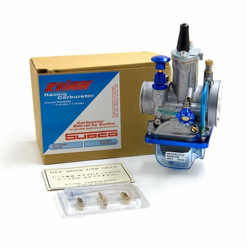 Мотоцикл Карбюратор PWK32мм Для Keihin Koso OKO YZ85 Power Jet 2T 4T Синяя прозрачная крышка Нос
