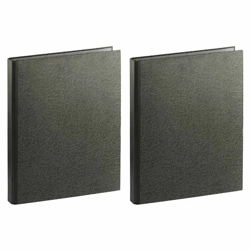 Attache Папка на 2-х кольцах Economy, 35 мм, крафт, мрамор, 2 шт