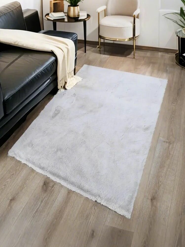 Ковер, материал из искусственного кроличьего меха, мягкий и удобный, замшевое нескользящее дно, может использоваться в спальне гостиной детской комнате 100x160CM