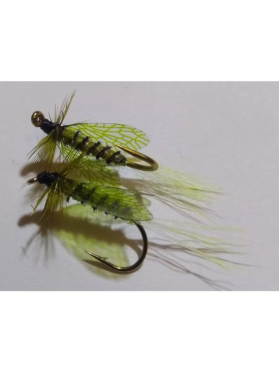 Мушка рыболовная, универсальная, для хариуса и других видов рыб, ручная работа.2 штуки.